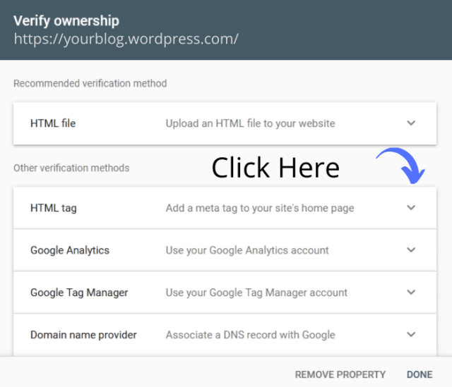 How to Verify WordPress Blog in Google Webmaster Tool - TWH